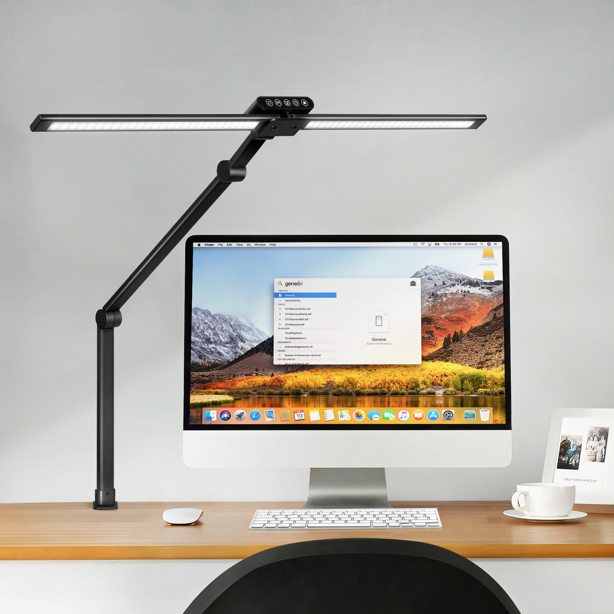 OUTON LED Desk Lamp, 5 Color Temperature Architect Adjustable Arm Desk